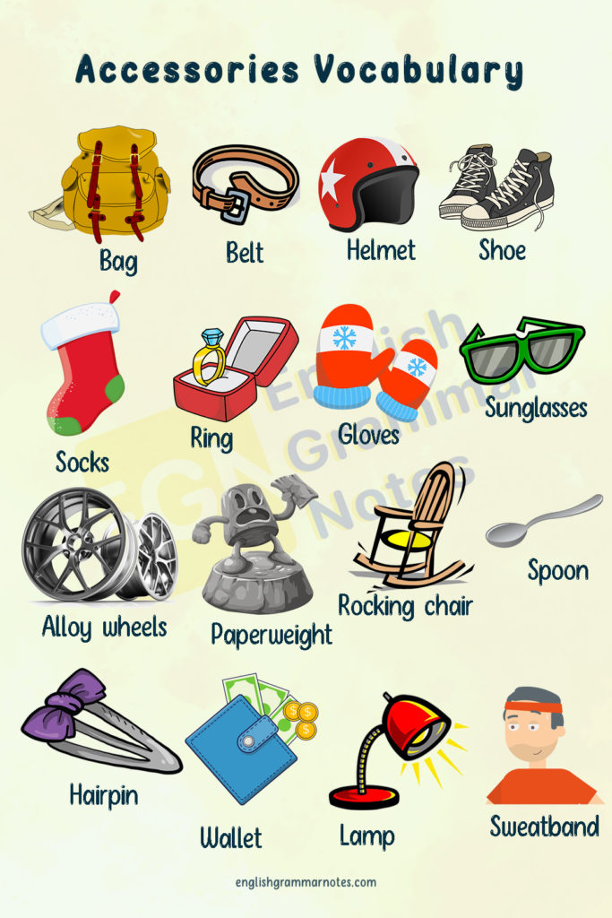List of Accessories with Pictures | Accessories Names & Hat Names ...