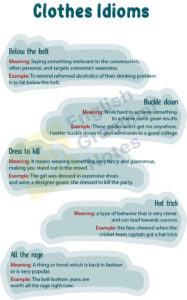 Clothes Idioms | List of Clothes Idioms With Meaning and Examples ...