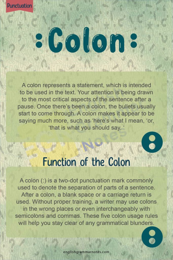 Colon | What Exactly Is a Colon?, Functions and Uses of a Colon ...