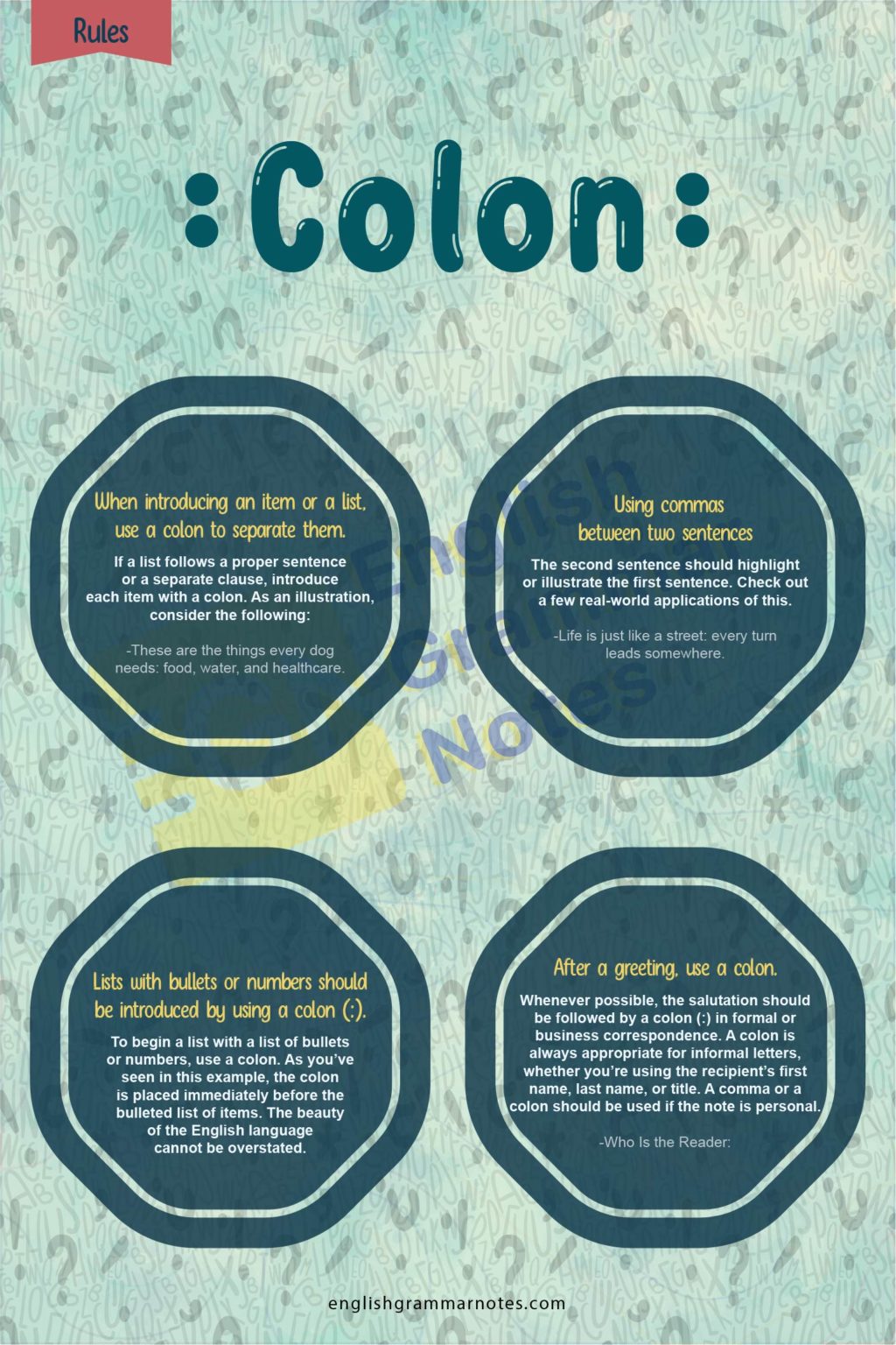 Colon | What Exactly Is a Colon?, Functions and Uses of a Colon ...