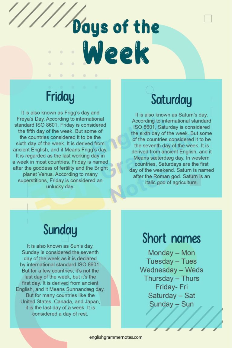 Days Of The Week Seven Days In A Week Names Of Days In A Week days-of-the-week-seven-days-in-a-week-names-of-days-in-a-week