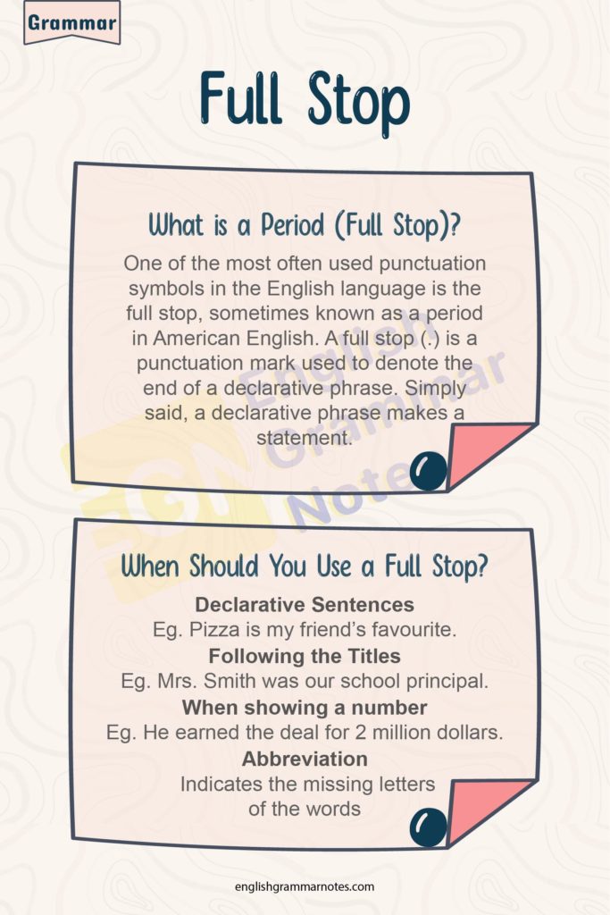 Full Stop | All About FULL STOP In English Language, Do’s And Dont’s ...