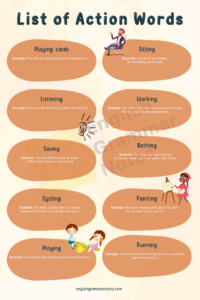 Action Words | List of Action Words With Description and Images ...