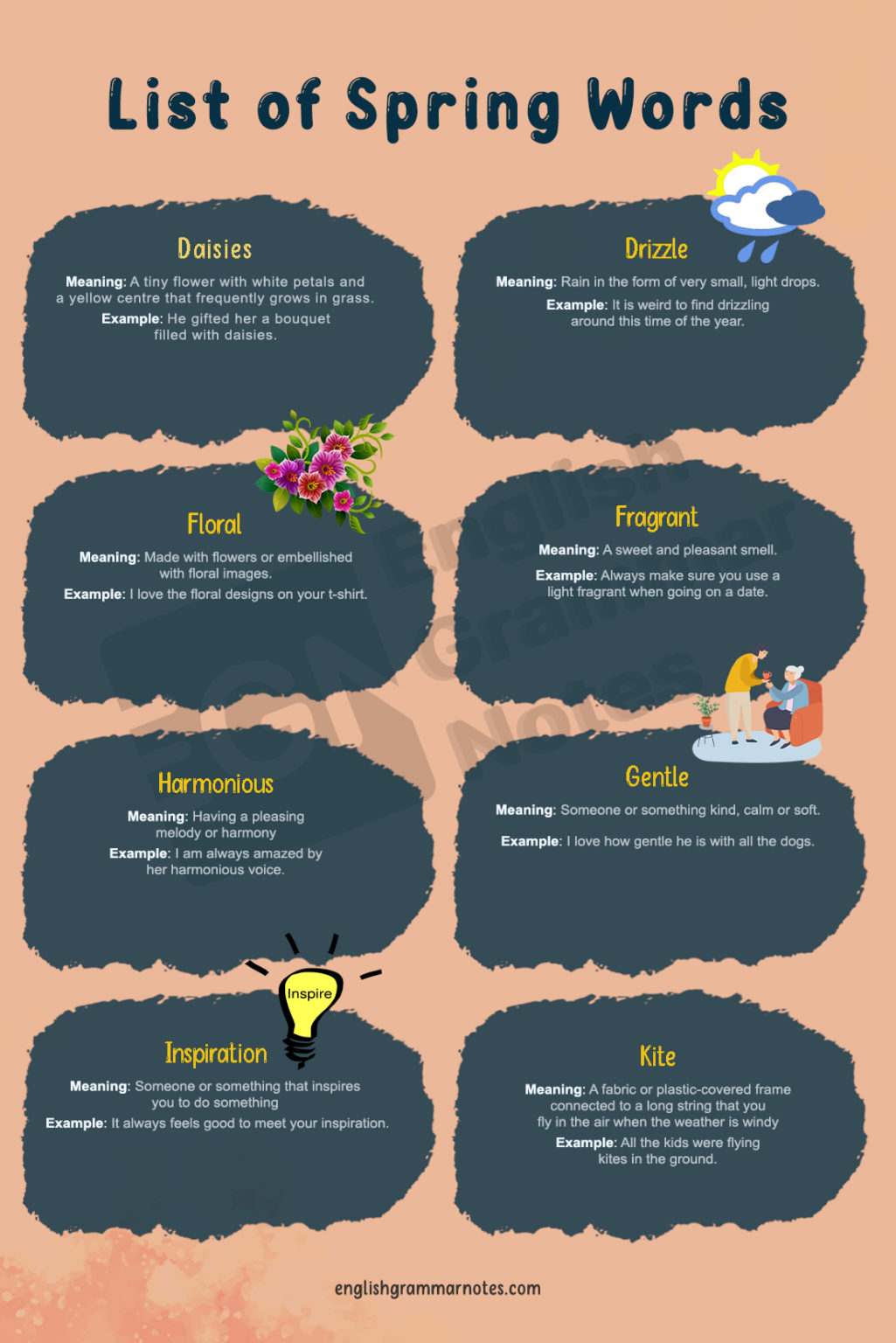 Spring Words | List of Spring Words With Meaning, Examples and Images ...