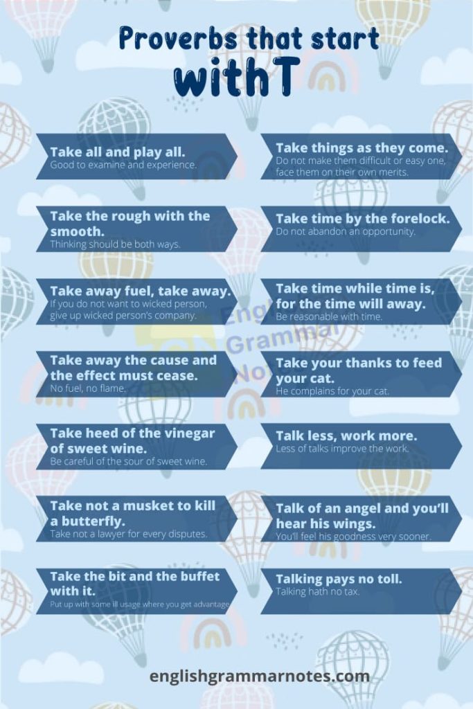 Proverbs that start with T | Famous Proverbs beginning with the letter ...