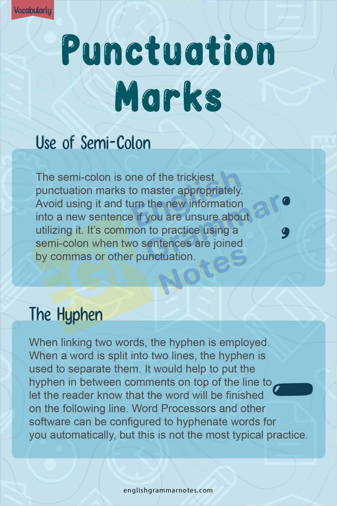 Punctuation Marks | All About Punctuation Marks – English Grammar Notes
