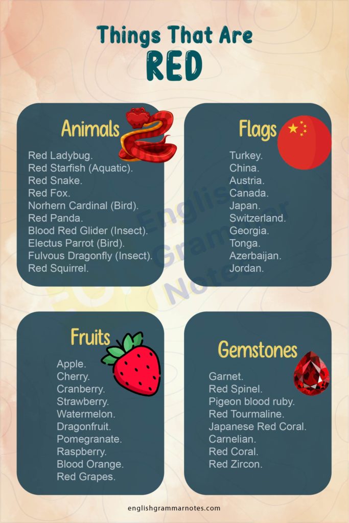 Things That Are Red | Everything About The Things That Are Red ...