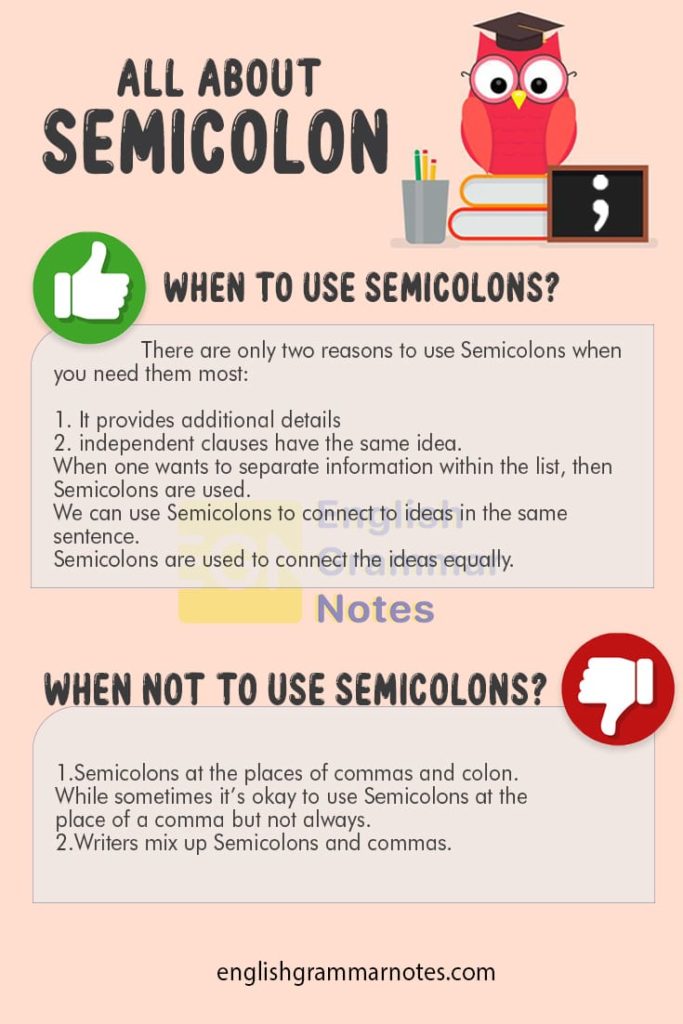 Semicolon | All About Semicolon (;) in the English Language – English ...