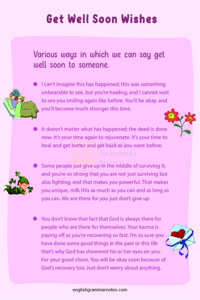 Get Well Soon | Get Well Wishes, Ways and Purpose of Writing Get Well ...