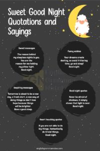 Good Night Quotes | Sweet Good Night Quotations and Sayings to Send to ...