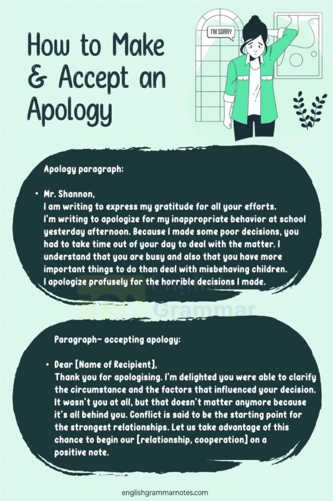 How to Make and Accept an Apology in English | How to Apologize and ...