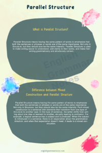 Parallel Structure | Important Rules and Role of Parallel Structure in ...