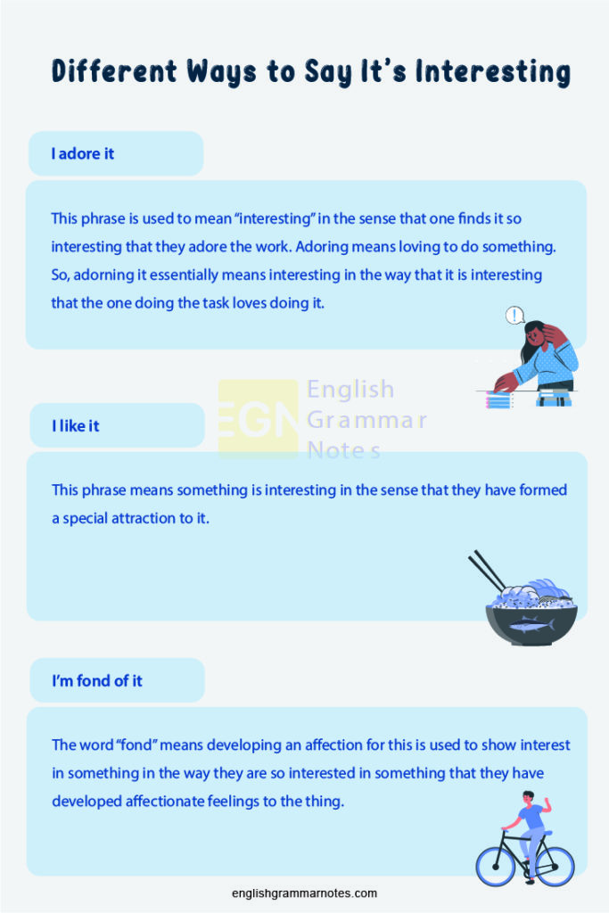 Say Its Interesting and Its Boring | Different Ways to Say It’s ...