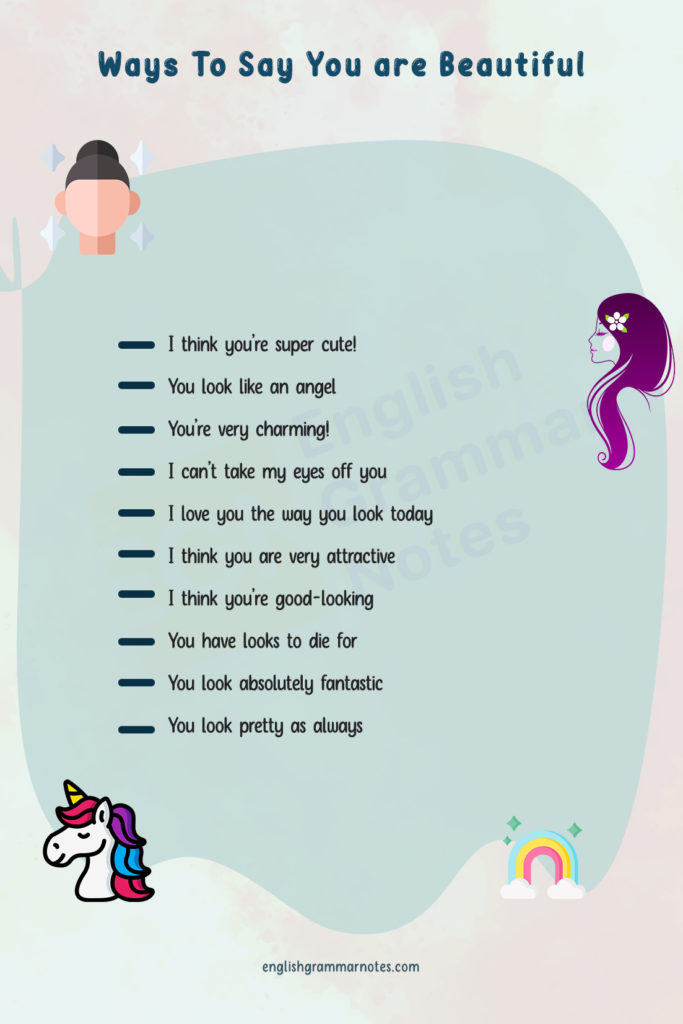 Ways To Say You are Beautiful | Ways To Impress People While Telling ...