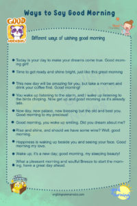 Ways to Say Good Morning | Different Ways to Wish Good Morning ...