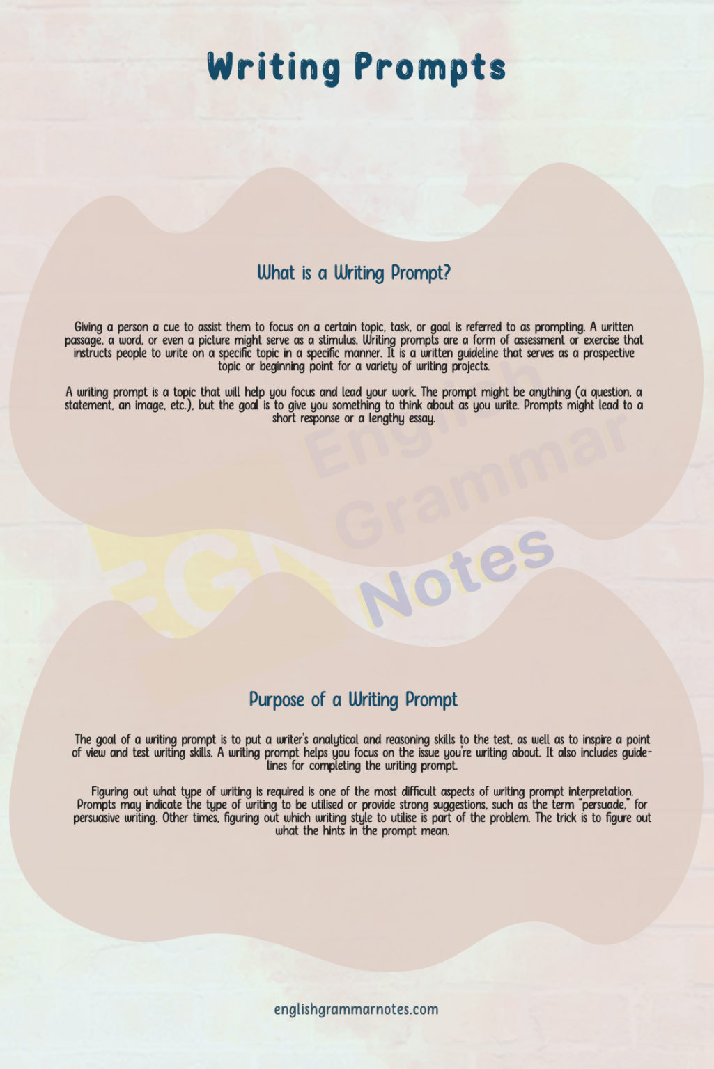 Writing Prompts Purpose Types And Examples On How To Write Writing Prompts English Grammar 