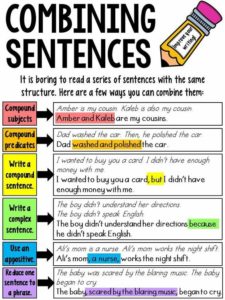 How to combine two or more simple sentences into a single simple ...