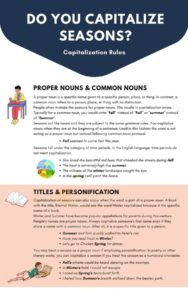 Do You Capitalize Seasons? | Are Seasons Capitalized or Not? (Spring ...
