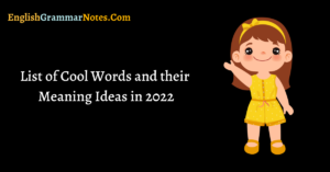 List of Cool Words and their Meaning Ideas in 2022 | How Cool Words are ...