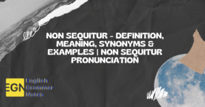 Non Sequitur – Definition, Meaning, Synonyms & Examples | Non Sequitur ...