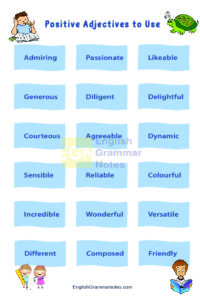 List of Important Positive Adjectives from A-Z | Ultimate Positive ...