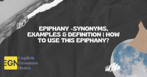 Epiphany – Synonyms, Examples & Definition | How to Use this Epiphany ...