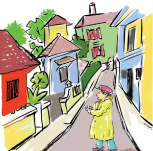 The Little Round Red House Summary – English Grammar Notes