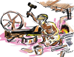 The Village Blacksmith Summary – English Grammar Notes